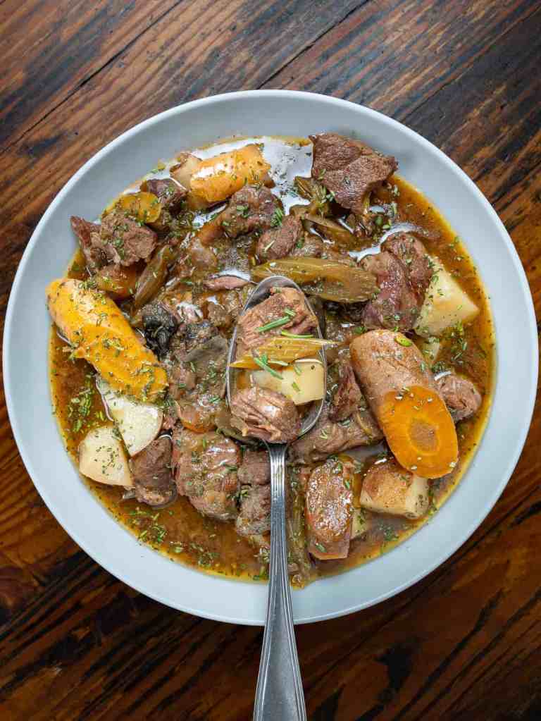 Southern Rabbit Stew Recipe with Tomato Gravy